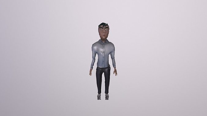 3D model Low-poly asian alien guy VR / AR / low-poly | CGTrader