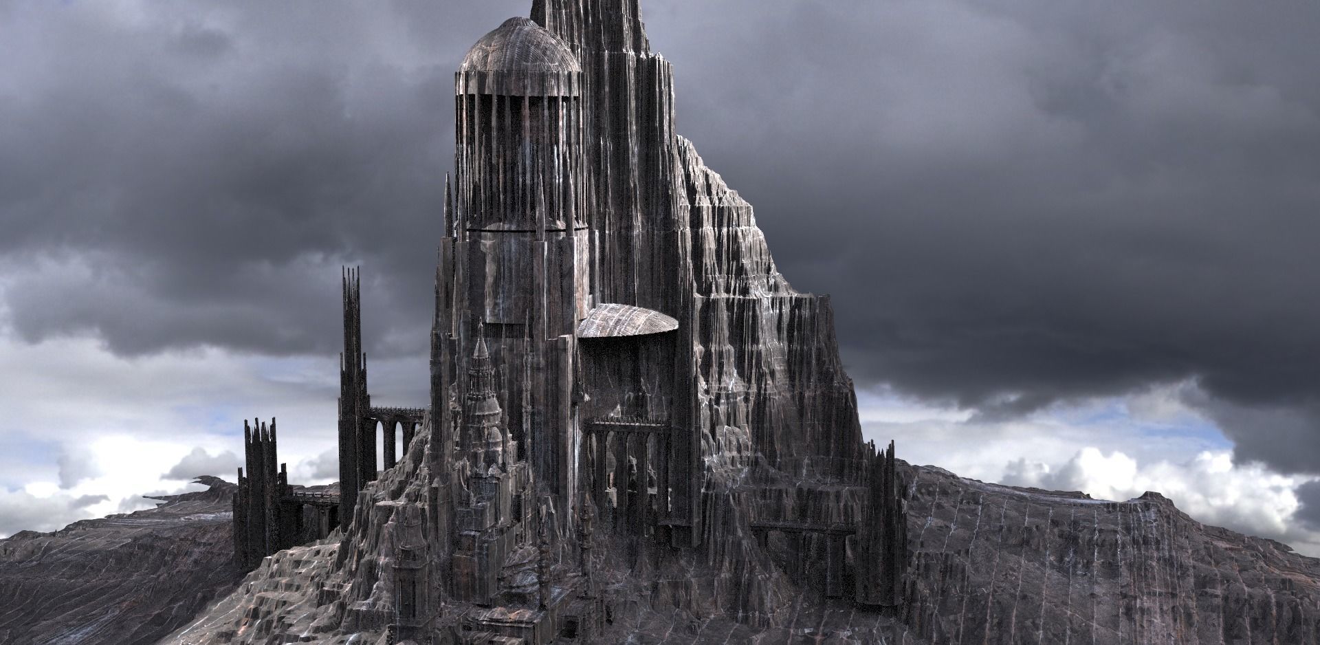 Mordor Fantasy Style Towers 3D model | CGTrader