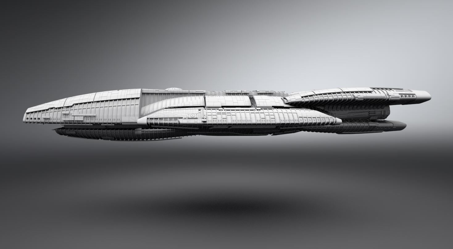 Battlestar Galactica modern Scale model 3D model 3D printable | CGTrader