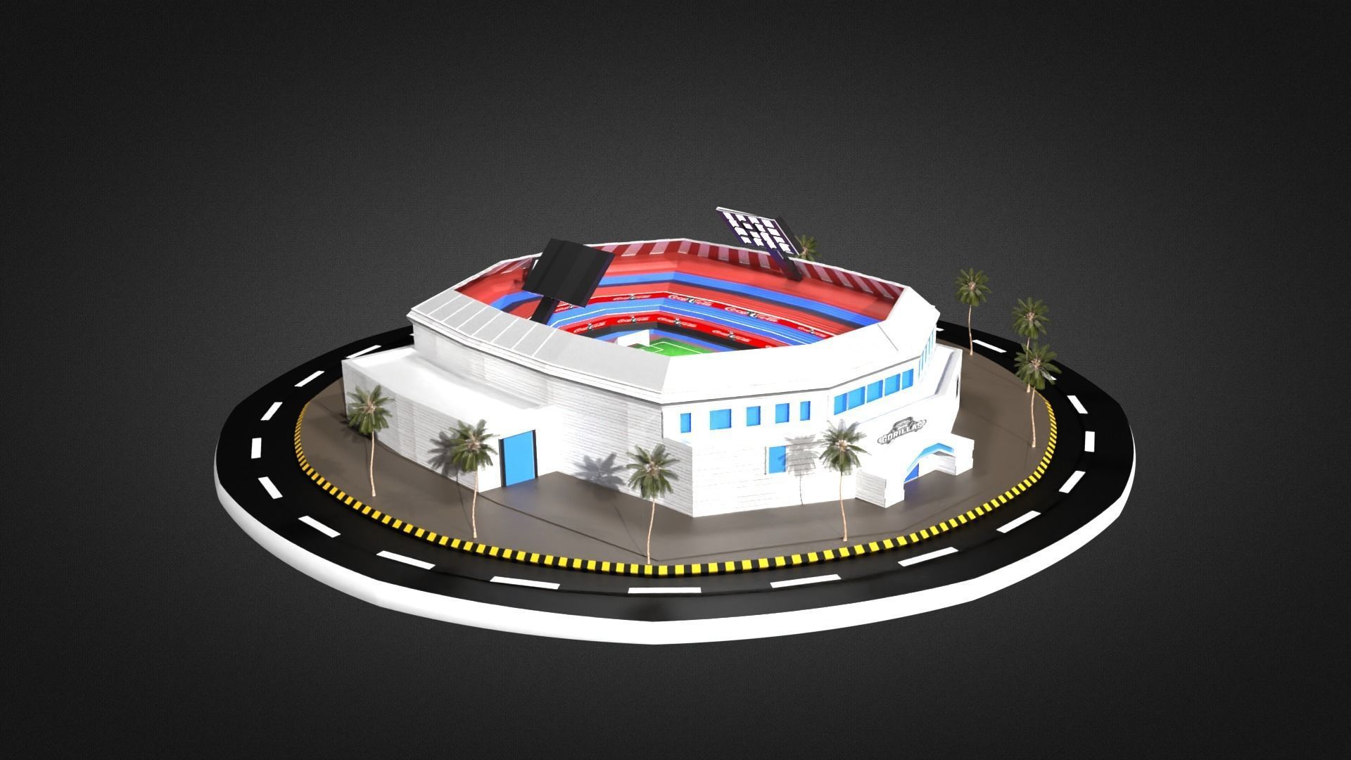 Soccer-Stadium 3D Model free 3D model | CGTrader