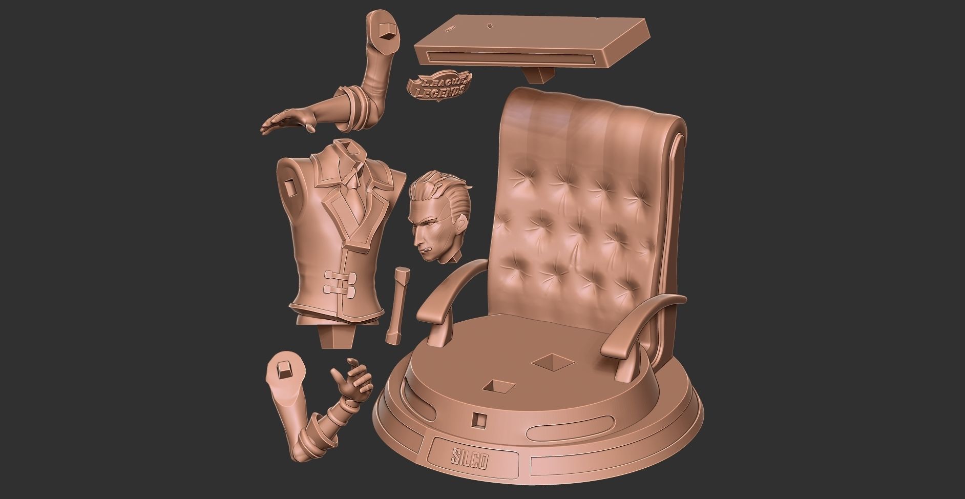 Silco bust - Arcane Fanart 3D model 3D printable | CGTrader
