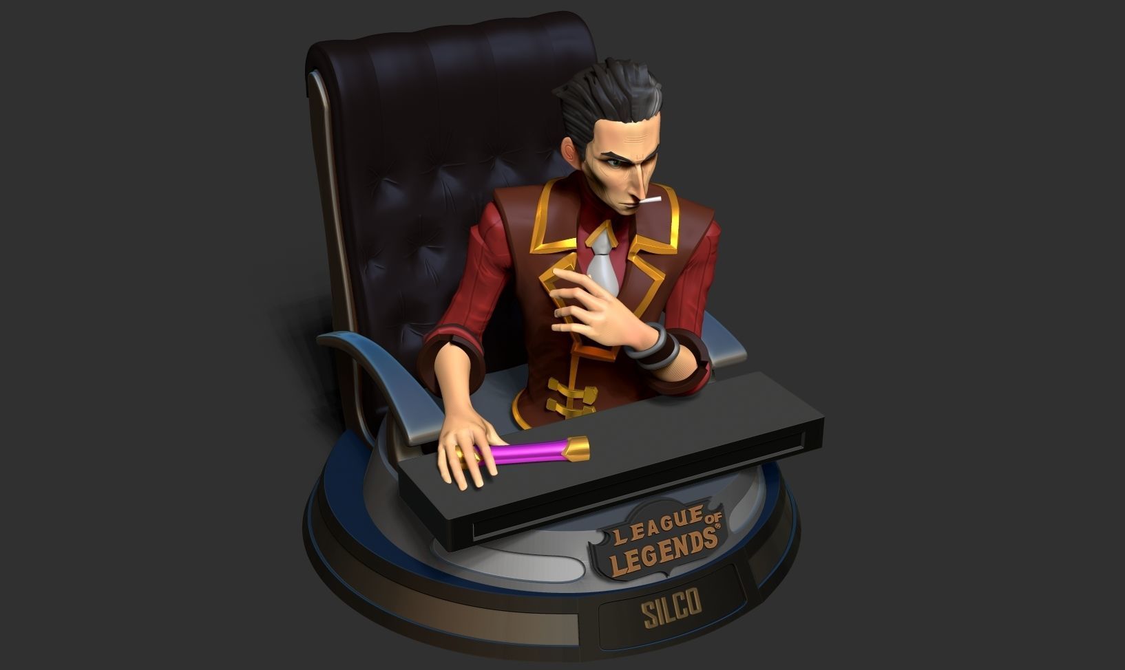 Silco bust - Arcane Fanart 3D model 3D printable | CGTrader