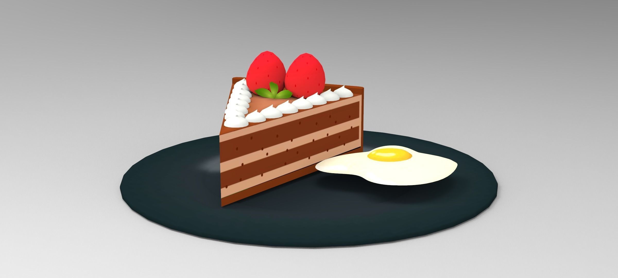 Cake Slice free VR / AR / low-poly 3D model | CGTrader