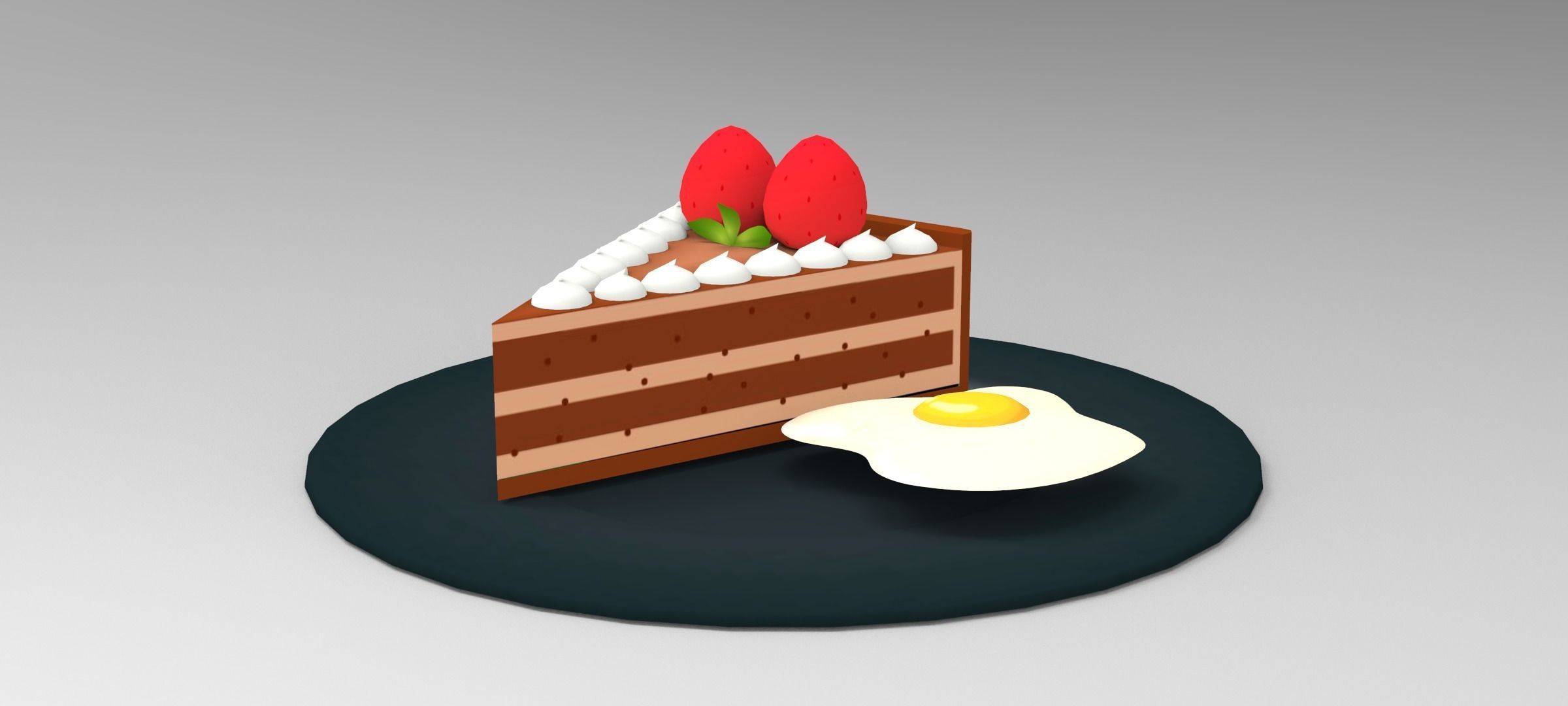 Cake Slice free VR / AR / low-poly 3D model | CGTrader