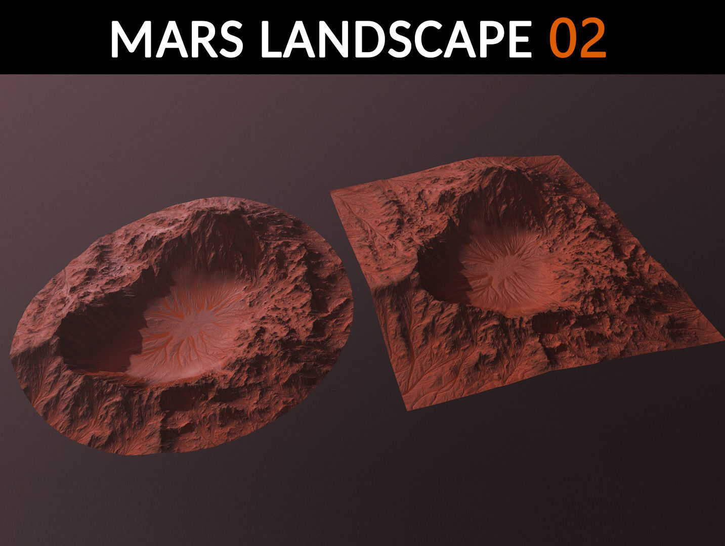 3D model Mars Landscapes Collection VR / AR / low-poly | CGTrader