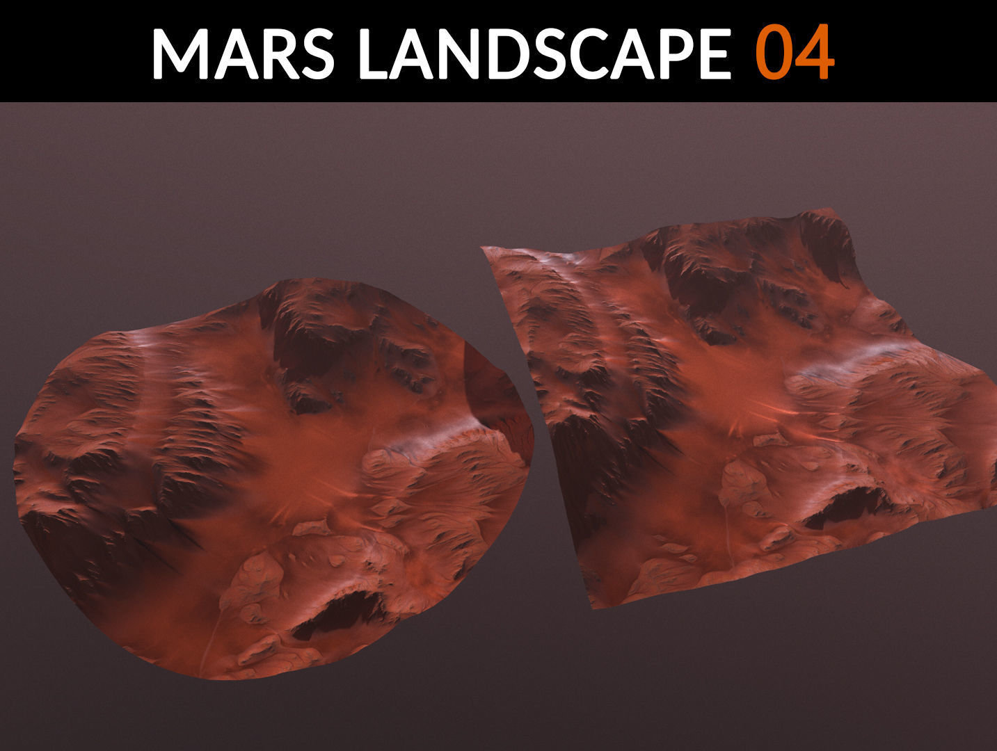 3D model Mars Landscapes Collection VR / AR / low-poly | CGTrader