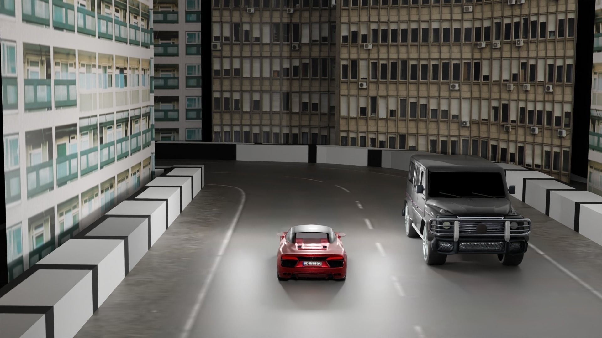 car animation scene 3D model animated | CGTrader