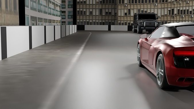 car animation scene 3D model animated | CGTrader
