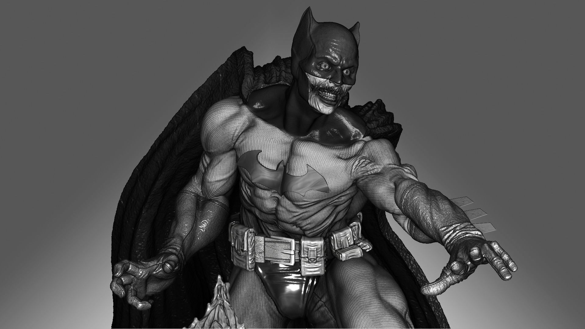batman and robin zombie 3D model 3D printable | CGTrader