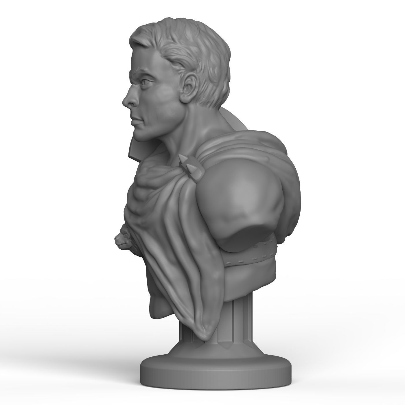 Print Ready Male Warrior Statue 3D model 3D printable | CGTrader