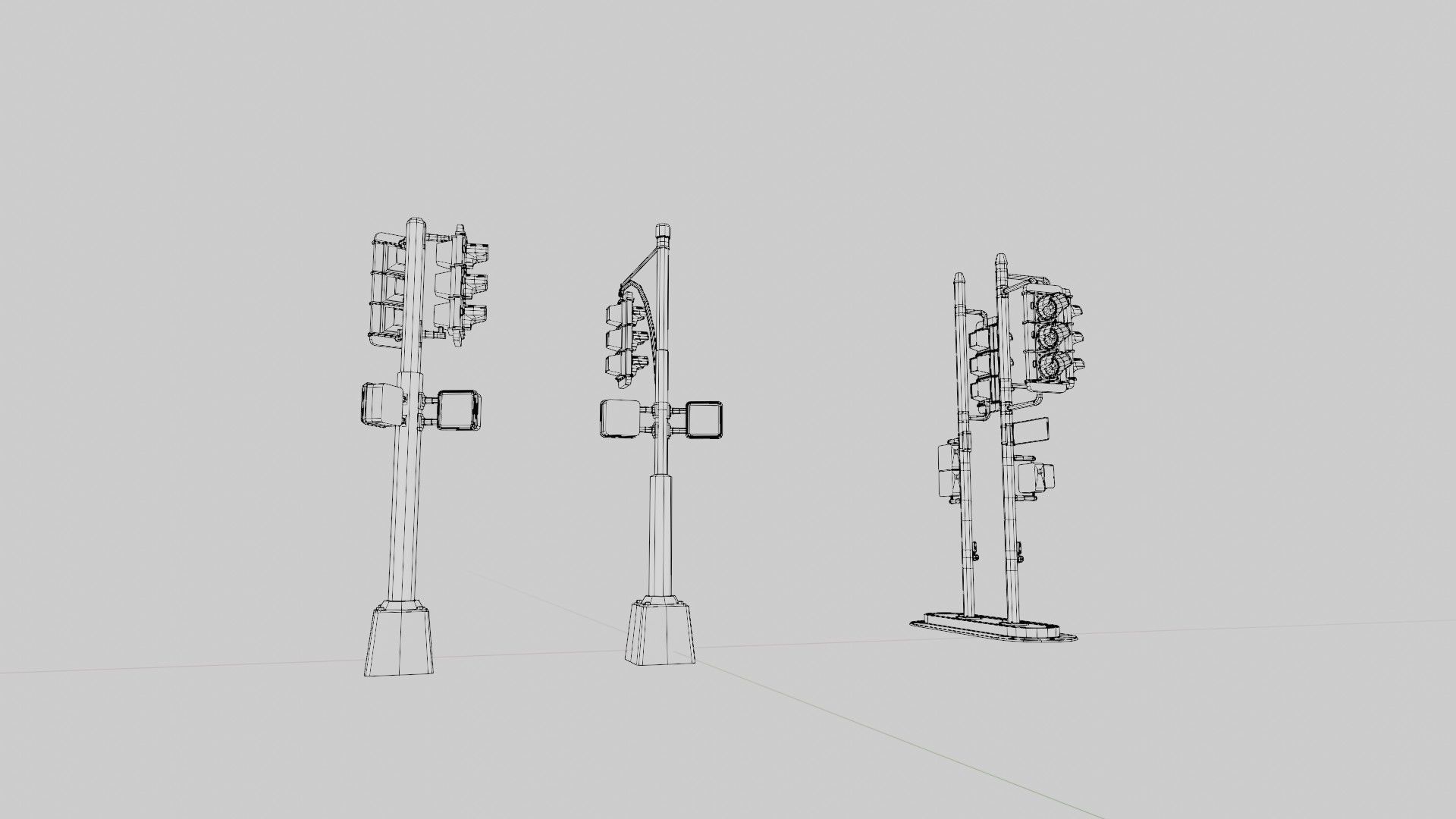 3D model traffic lights with 4k pbr texture clean and dirty textures VR ...