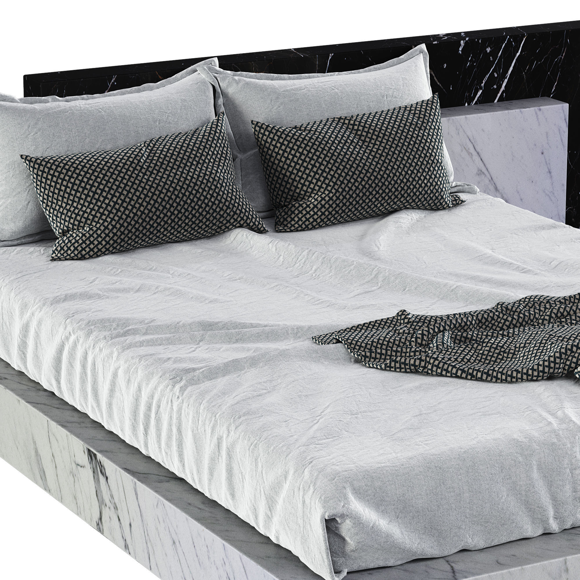 Bed FranchiUmbertoMarmi VOLO 3D model | CGTrader