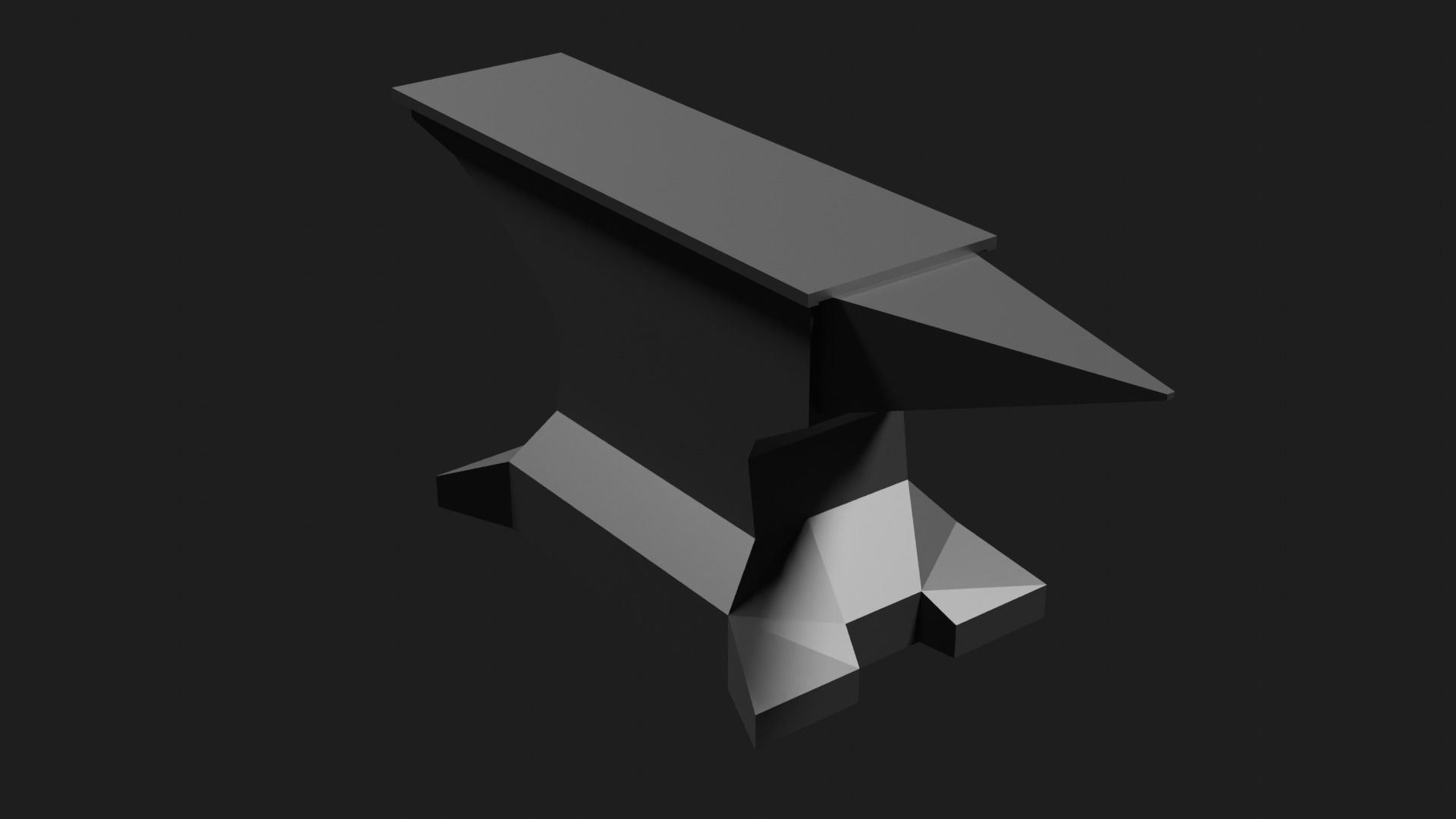 3D model Lowpoly Anvil VR / AR / low-poly | CGTrader