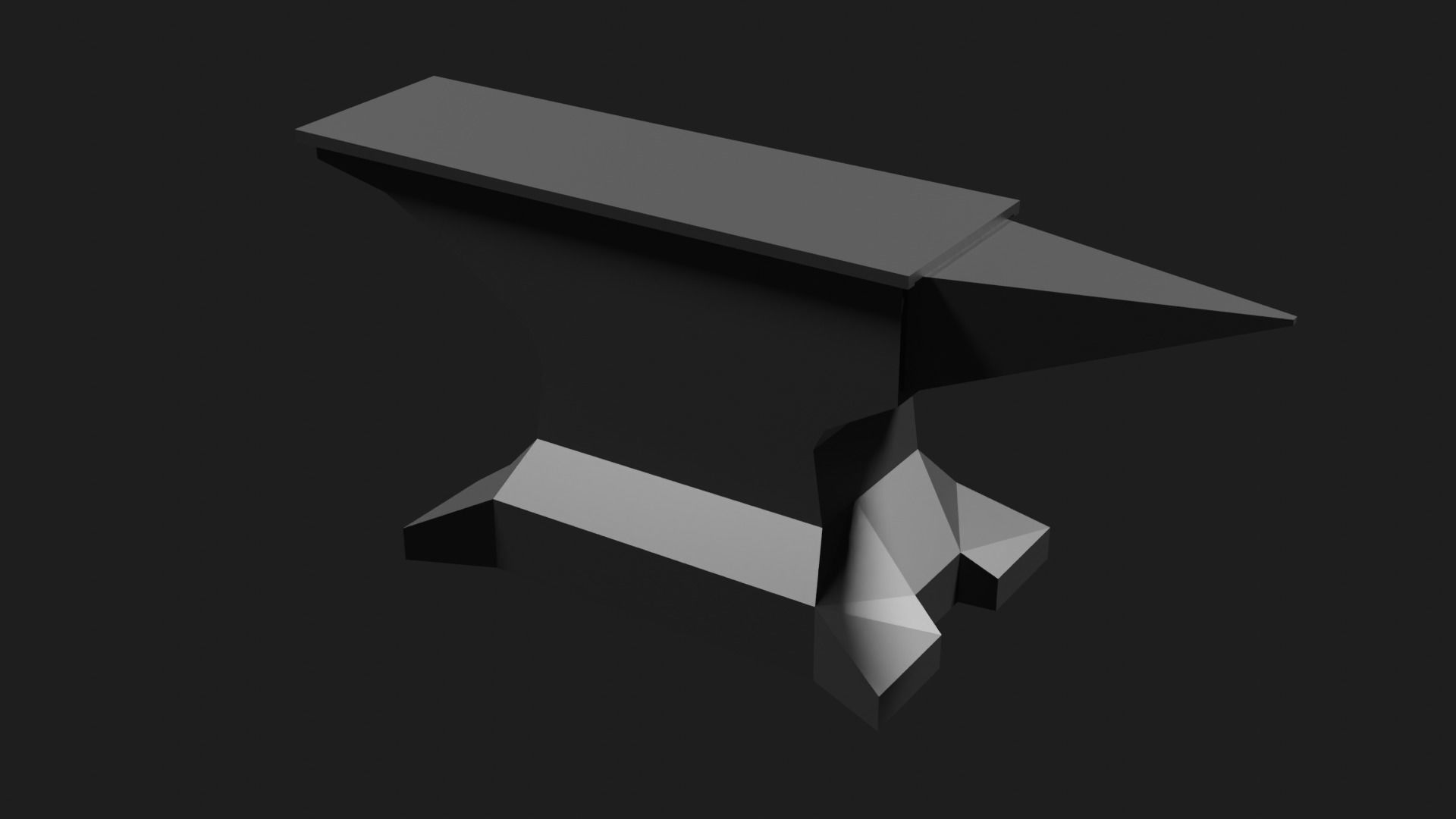 3D model Lowpoly Anvil VR / AR / low-poly | CGTrader