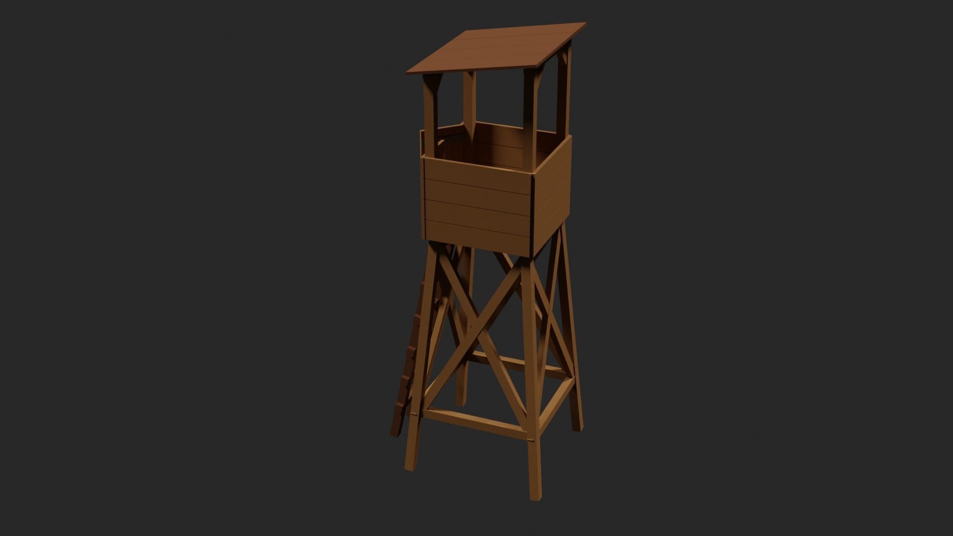 3D model Lowpoly Hunter Booth VR / AR / low-poly | CGTrader