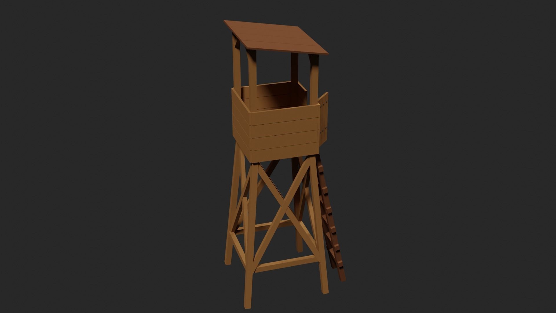 3D model Lowpoly Hunter Booth VR / AR / low-poly | CGTrader