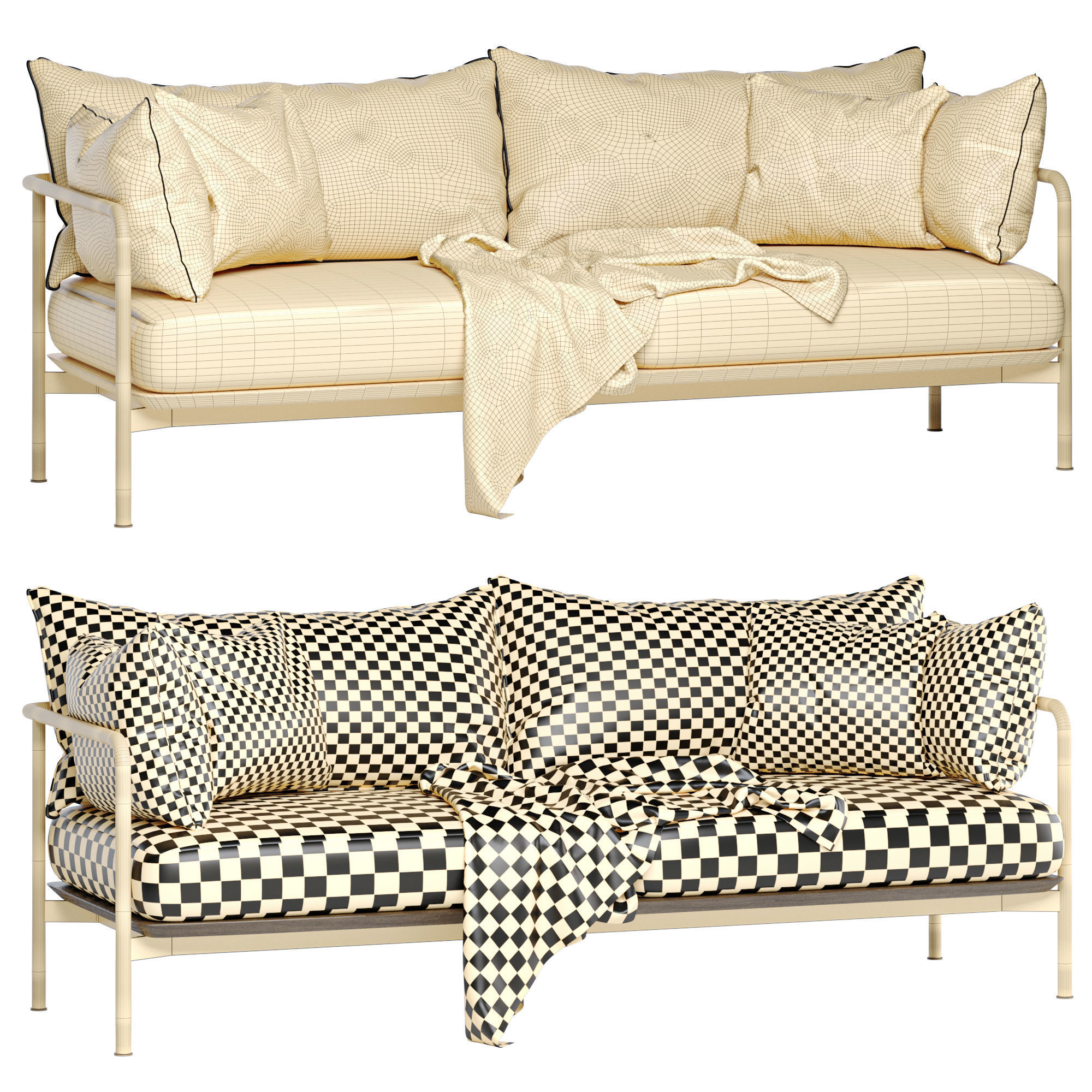 CRAWFORD 2 seat sofa By STELLAR WORKS 3D model | CGTrader