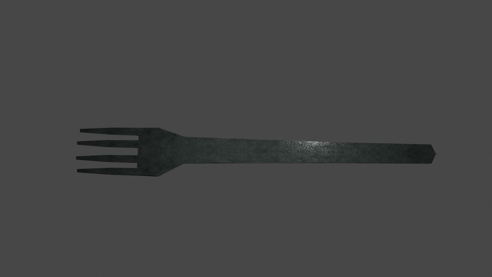low-poly Metal Fork free 3D model | CGTrader