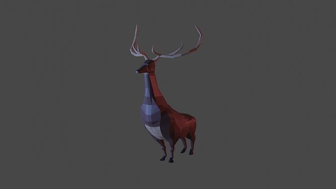 3D model Low Poly Deer VR / AR / low-poly | CGTrader