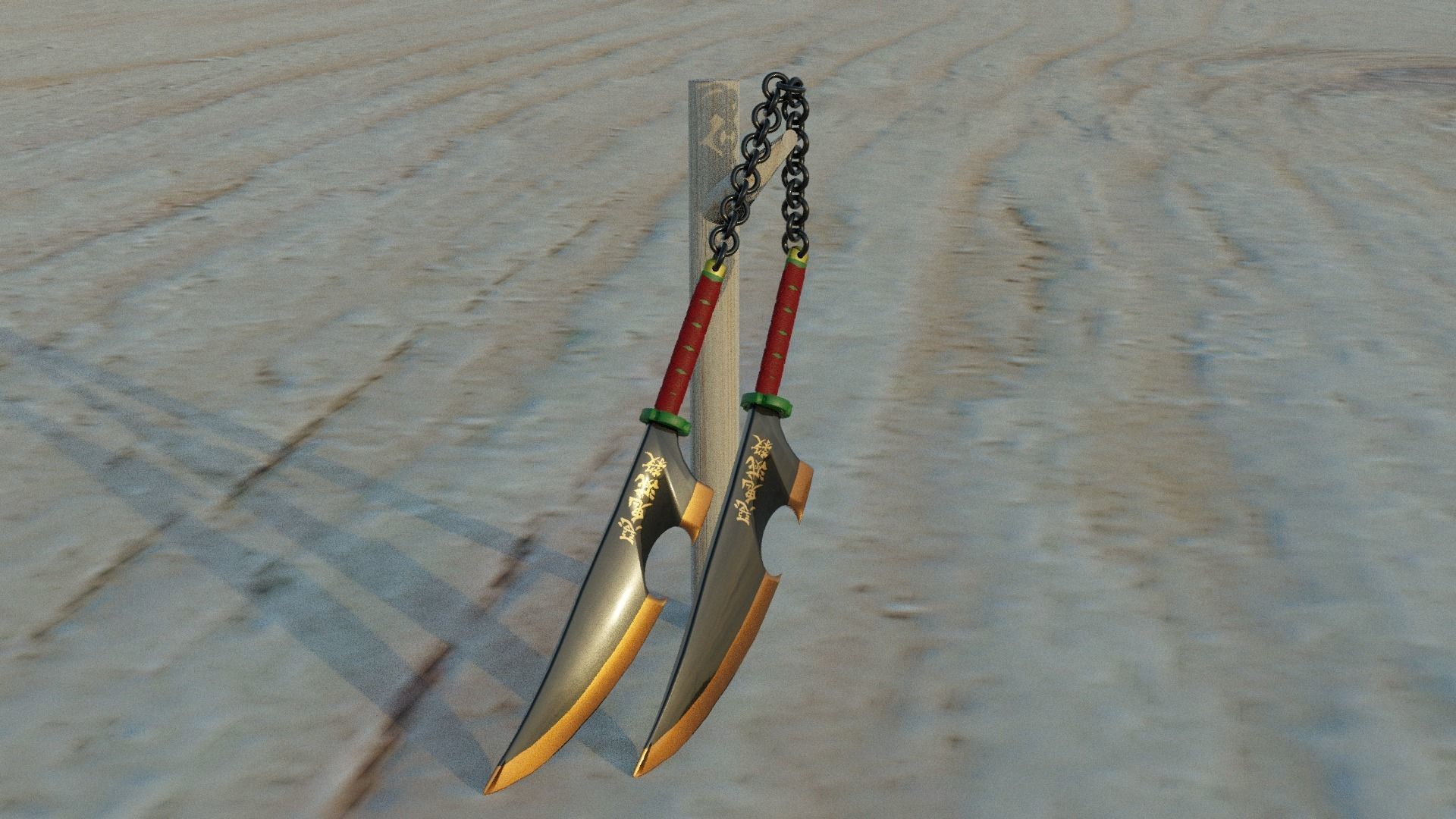 Uzui Tengen s weapon 3D model | CGTrader