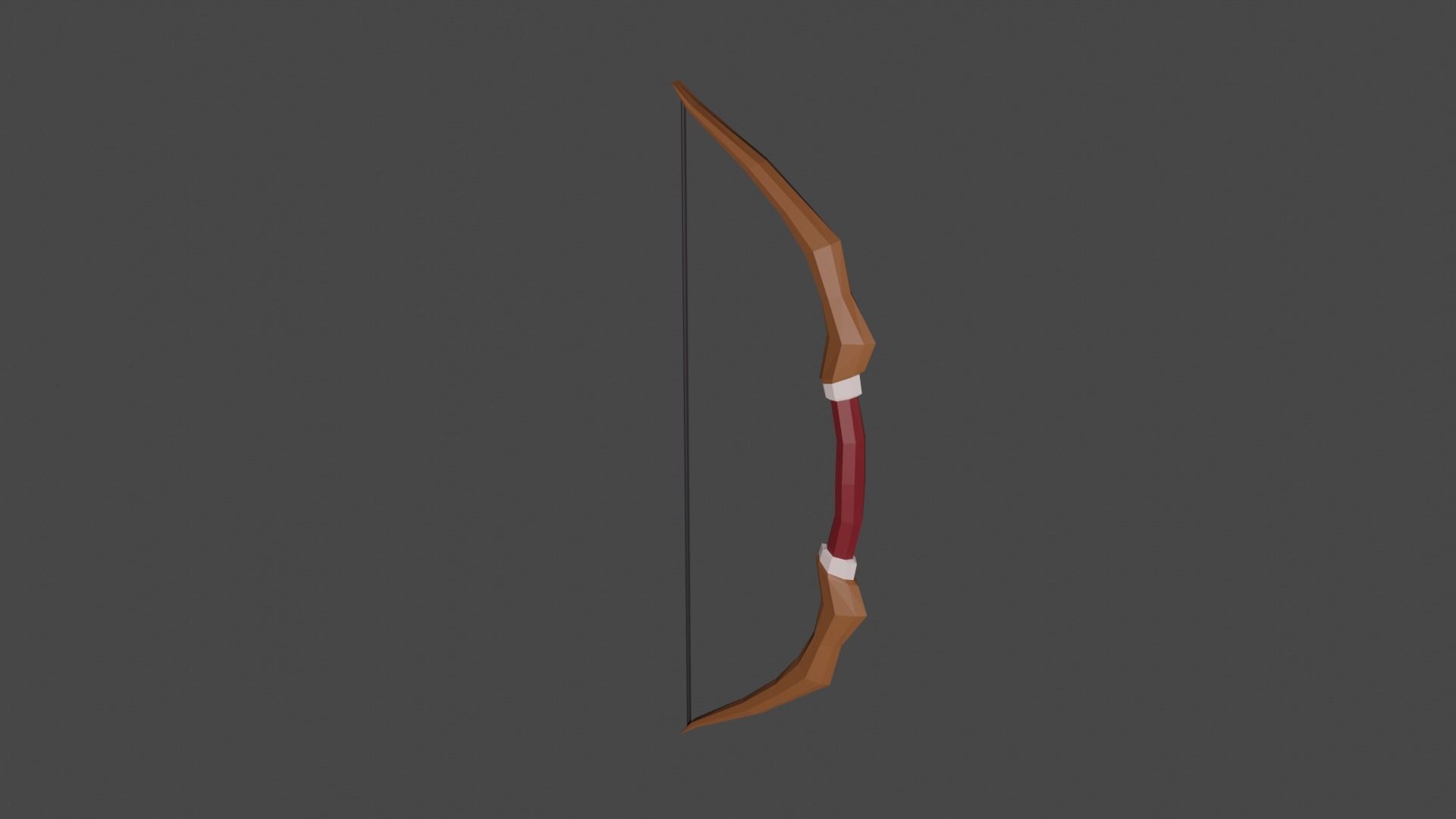 Low Poly Bow 3D model | CGTrader