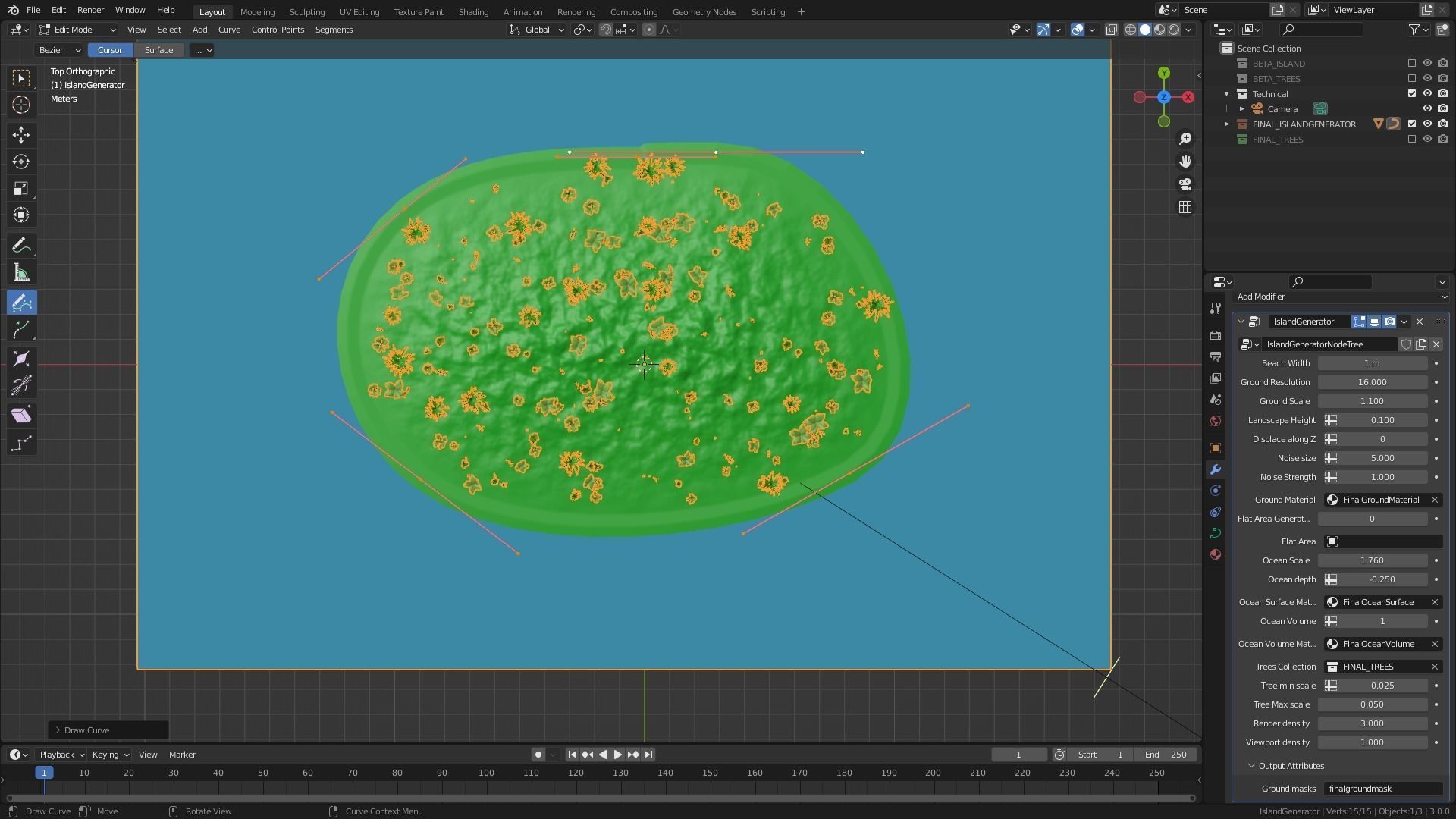Semi-procedural island generator free 3D model | CGTrader