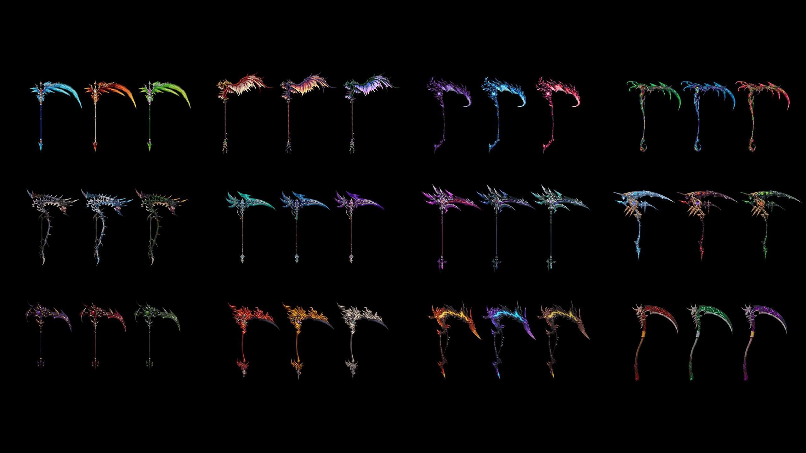 36 - Fantasy Scythes Collection | CGTrader