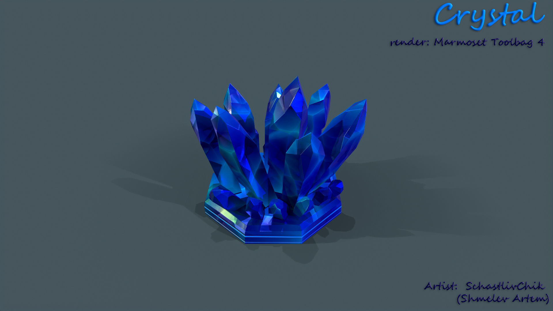 3D model Crystal Low-poly Sci-Fi VR / AR / low-poly | CGTrader