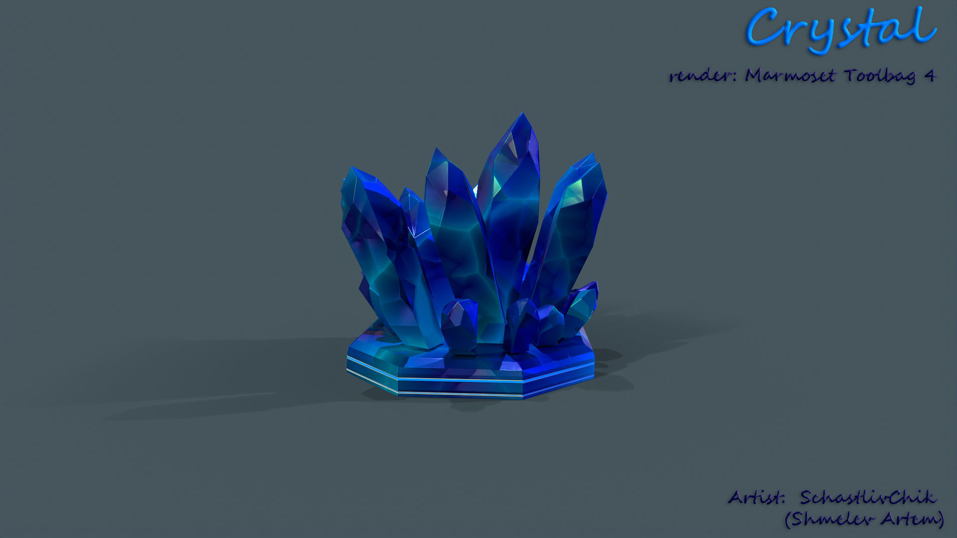 3D model Crystal Low-poly Sci-Fi VR / AR / low-poly | CGTrader