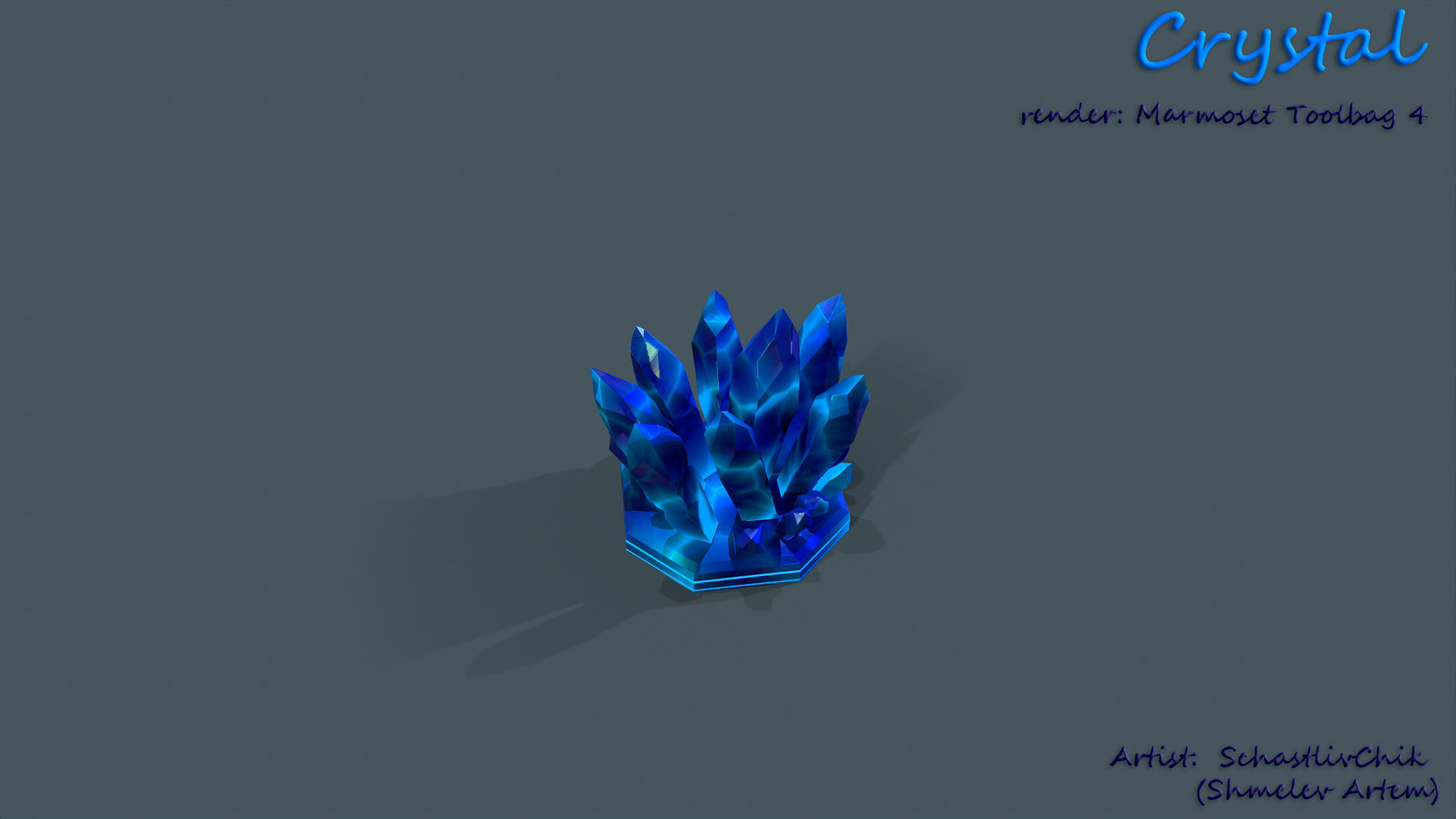 3D model Crystal Low-poly Sci-Fi VR / AR / low-poly | CGTrader