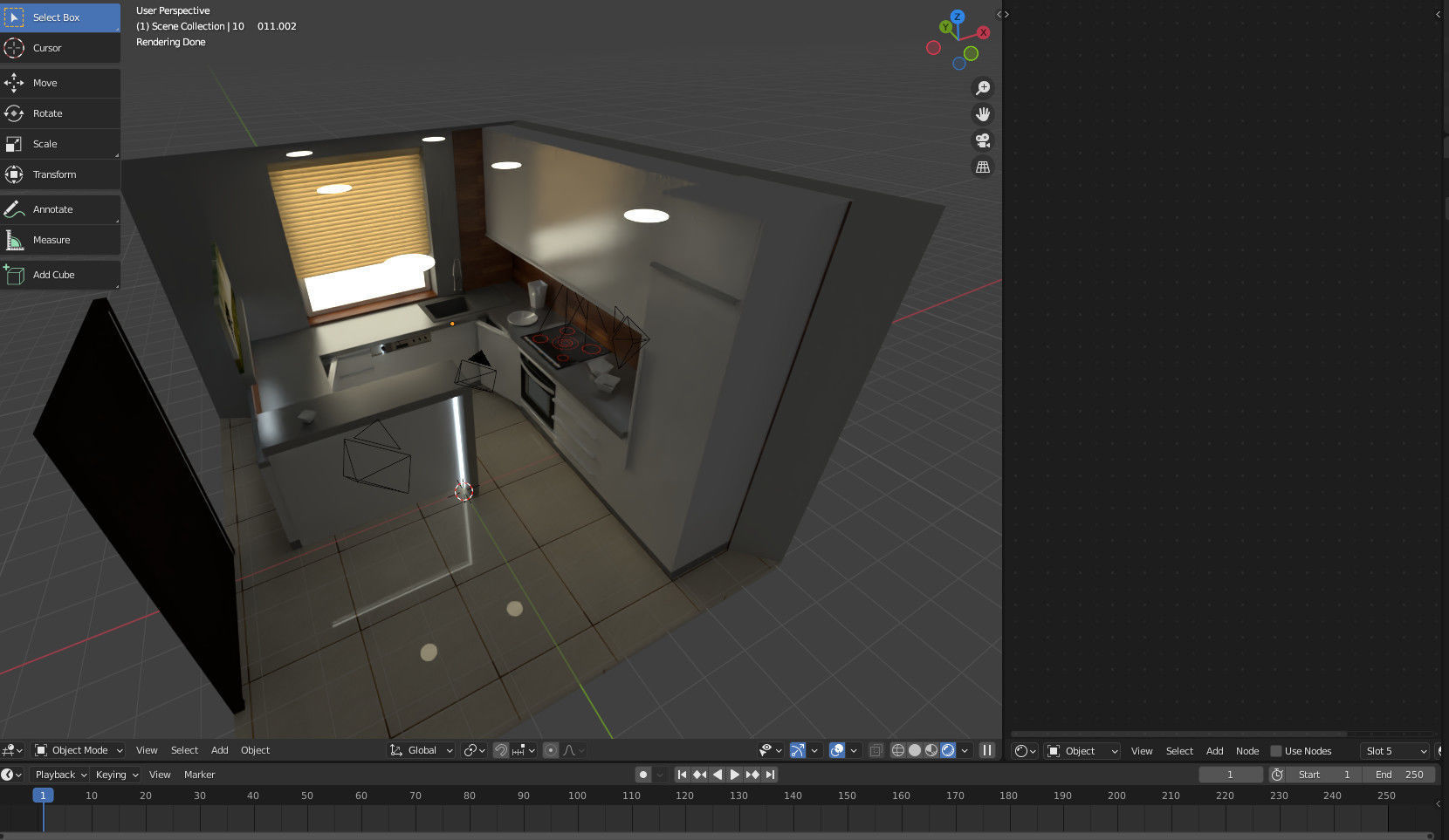 Induction hob in kitchen blender model with fbx 3D model | CGTrader