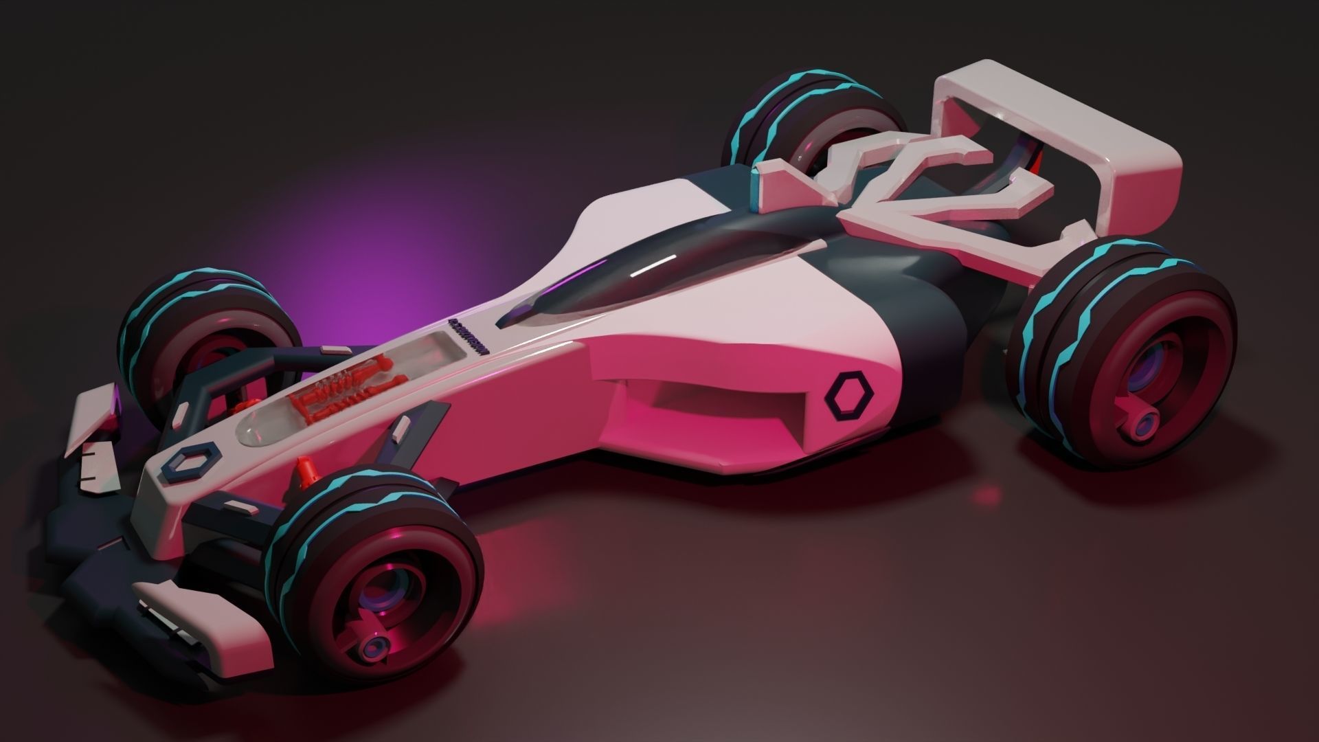 F1 car low poly 3D model | CGTrader