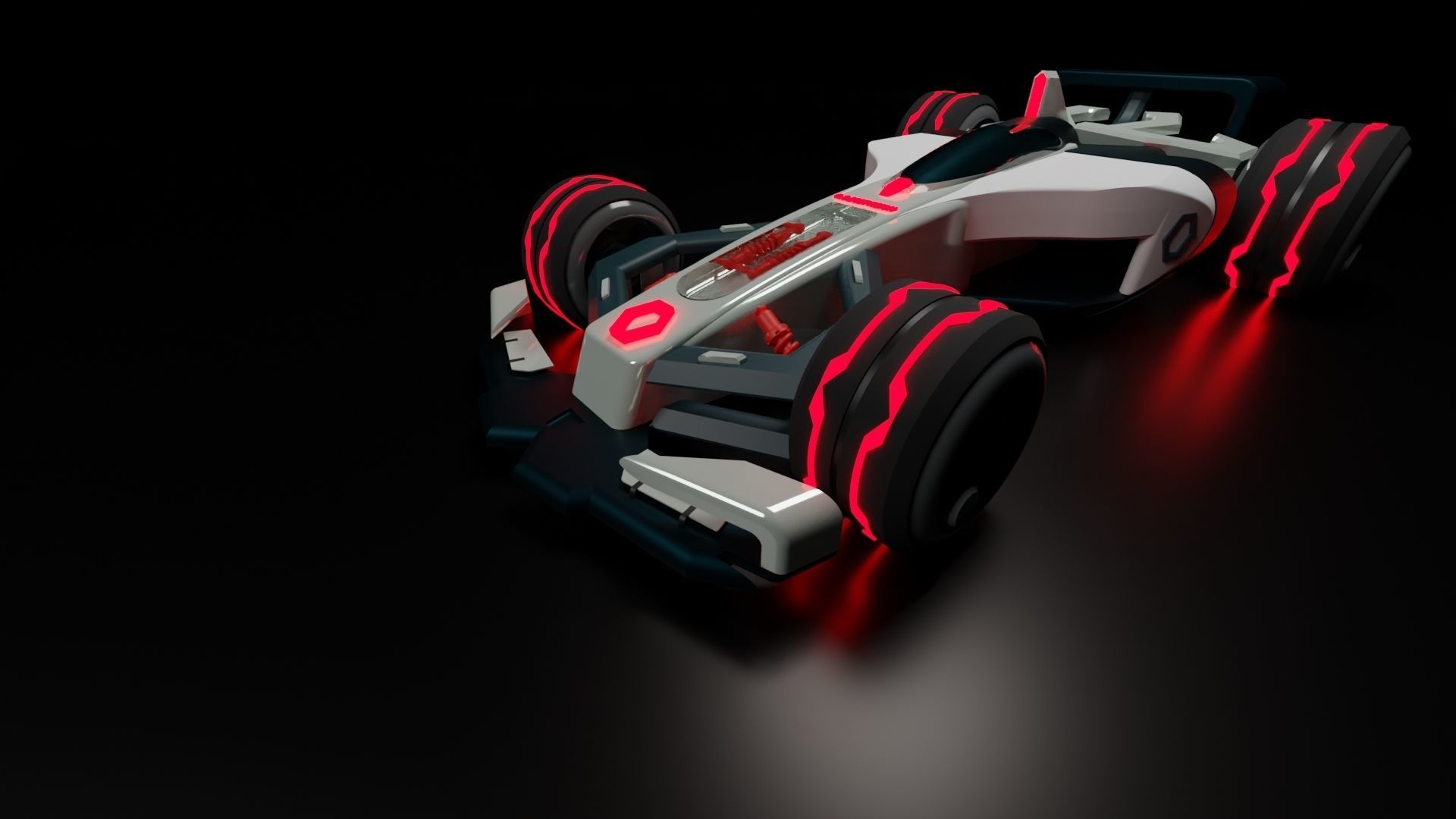 F1 car low poly 3D model | CGTrader