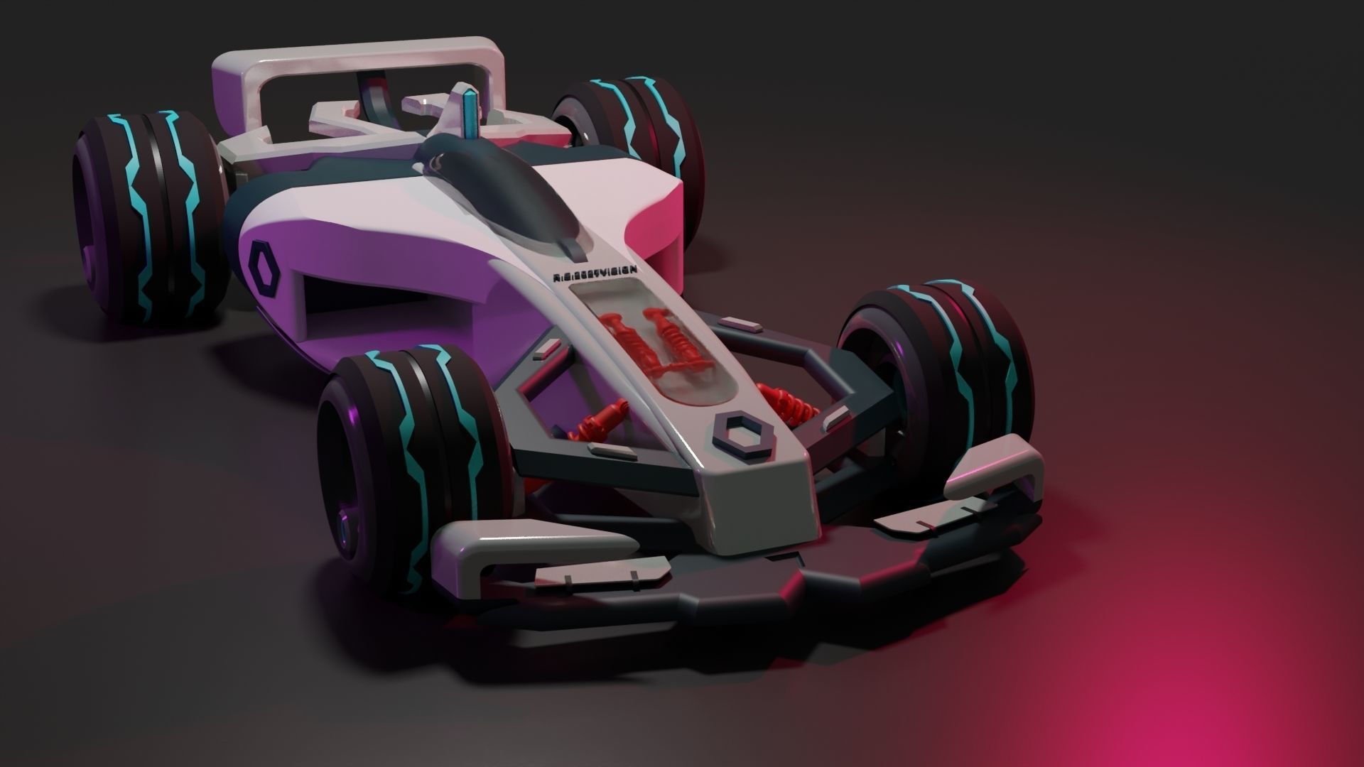 F1 car low poly 3D model | CGTrader