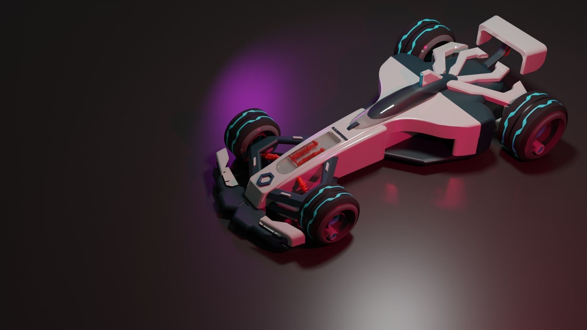 F1 car low poly 3D model | CGTrader