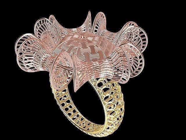 Modern jali ring stl verified 3D model 3D printable | CGTrader