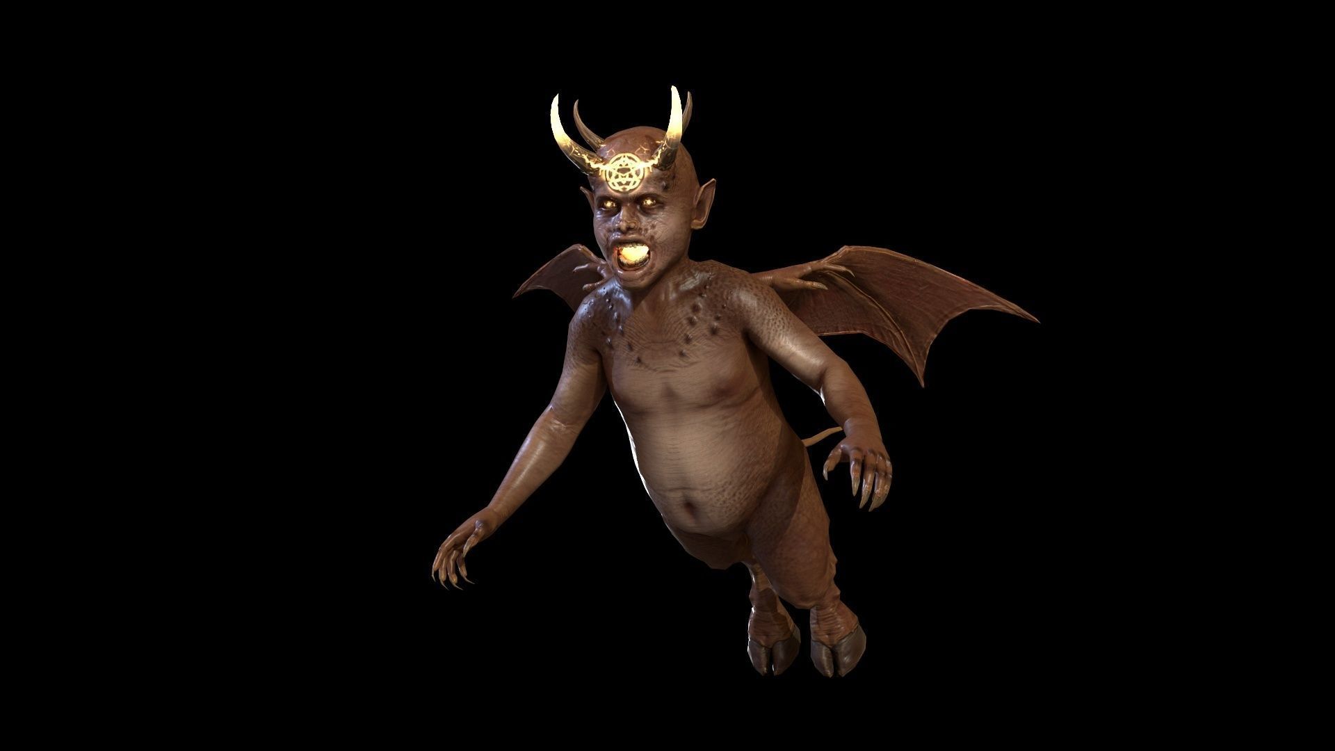 3D model LittleDemon1 demon VR / AR / low-poly | CGTrader