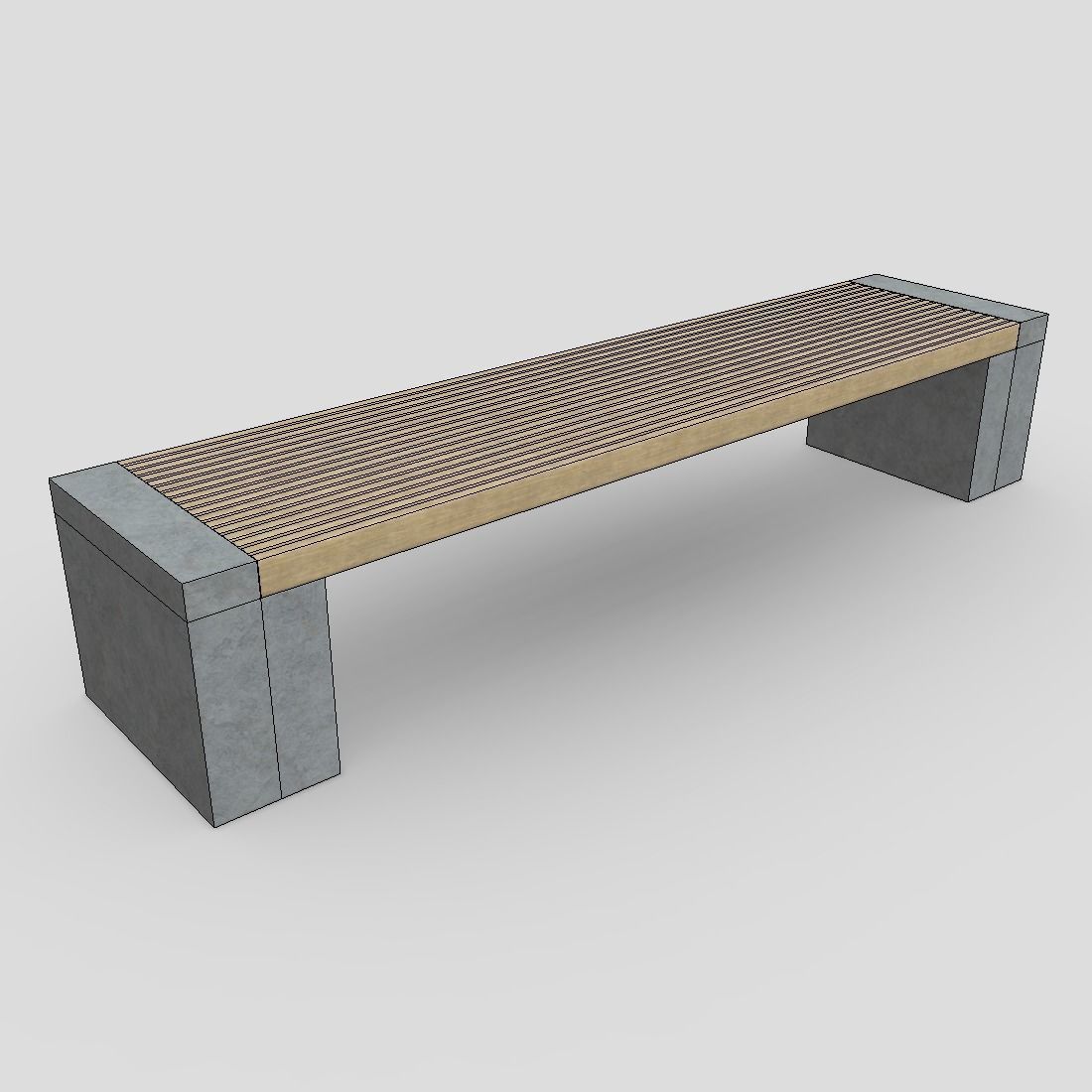 CC0 - Bench free VR / AR / low-poly 3D model | CGTrader