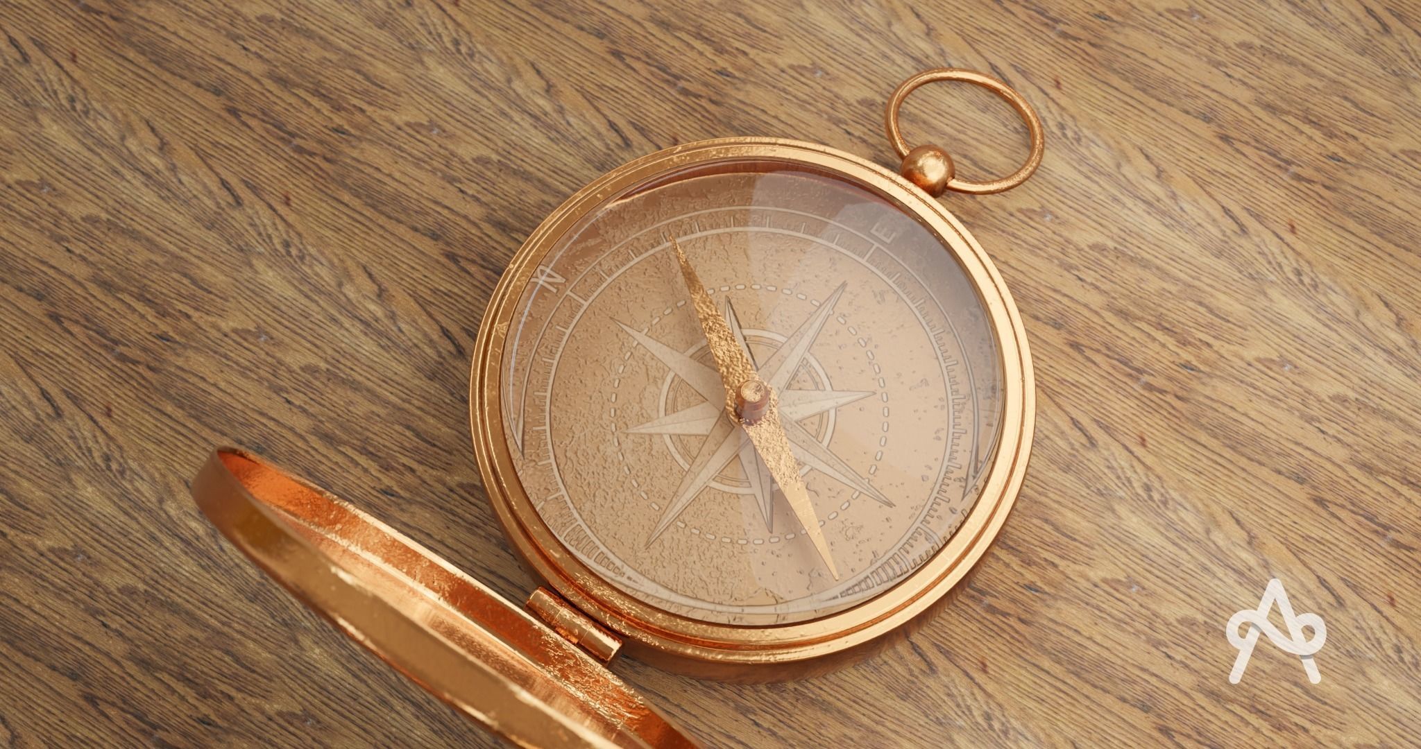 Vintage Old Antique High-poly Compass 3d Model and texture 3D model ...