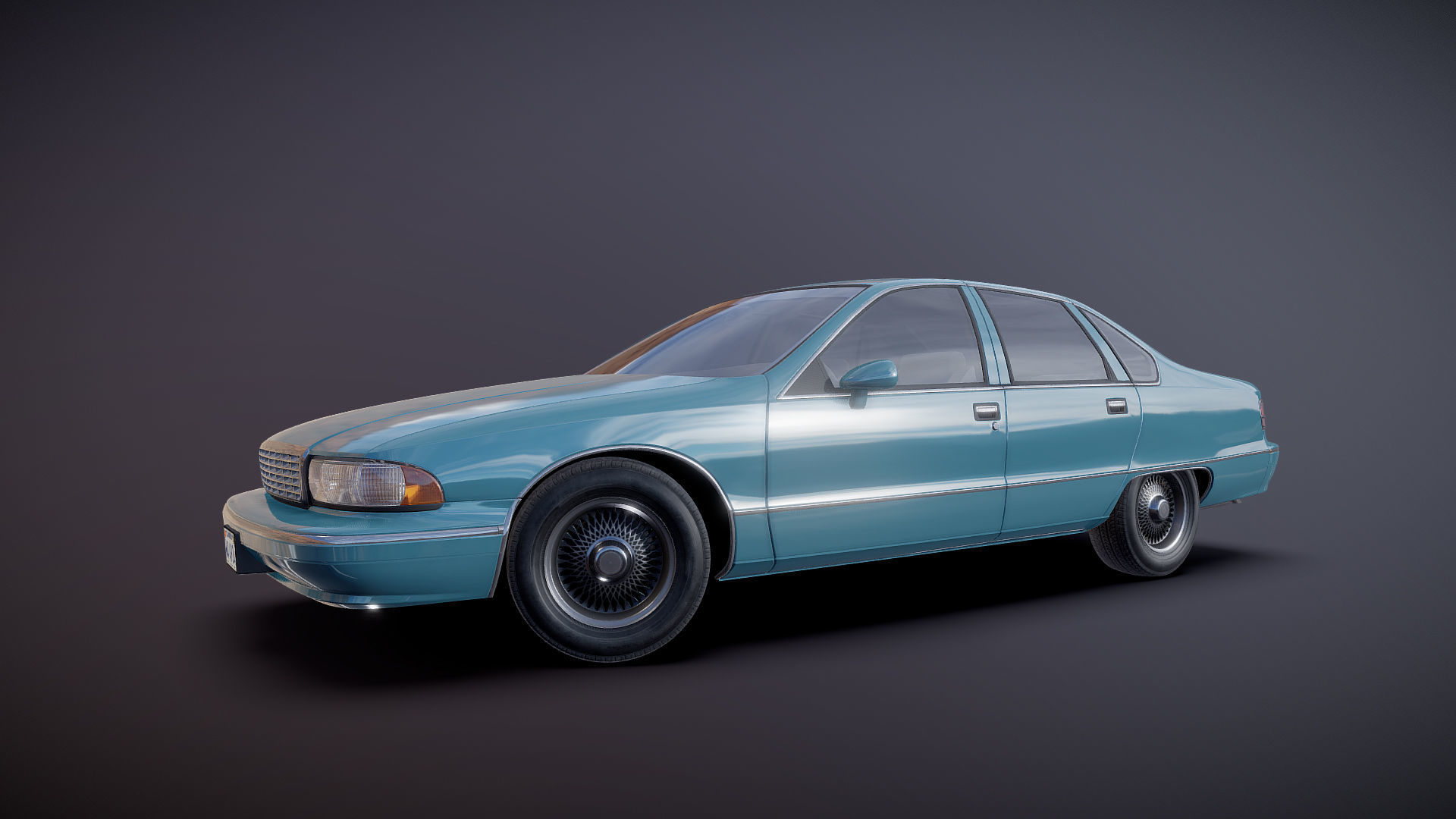 3D model 90s generic sedan VR / AR / low-poly | CGTrader