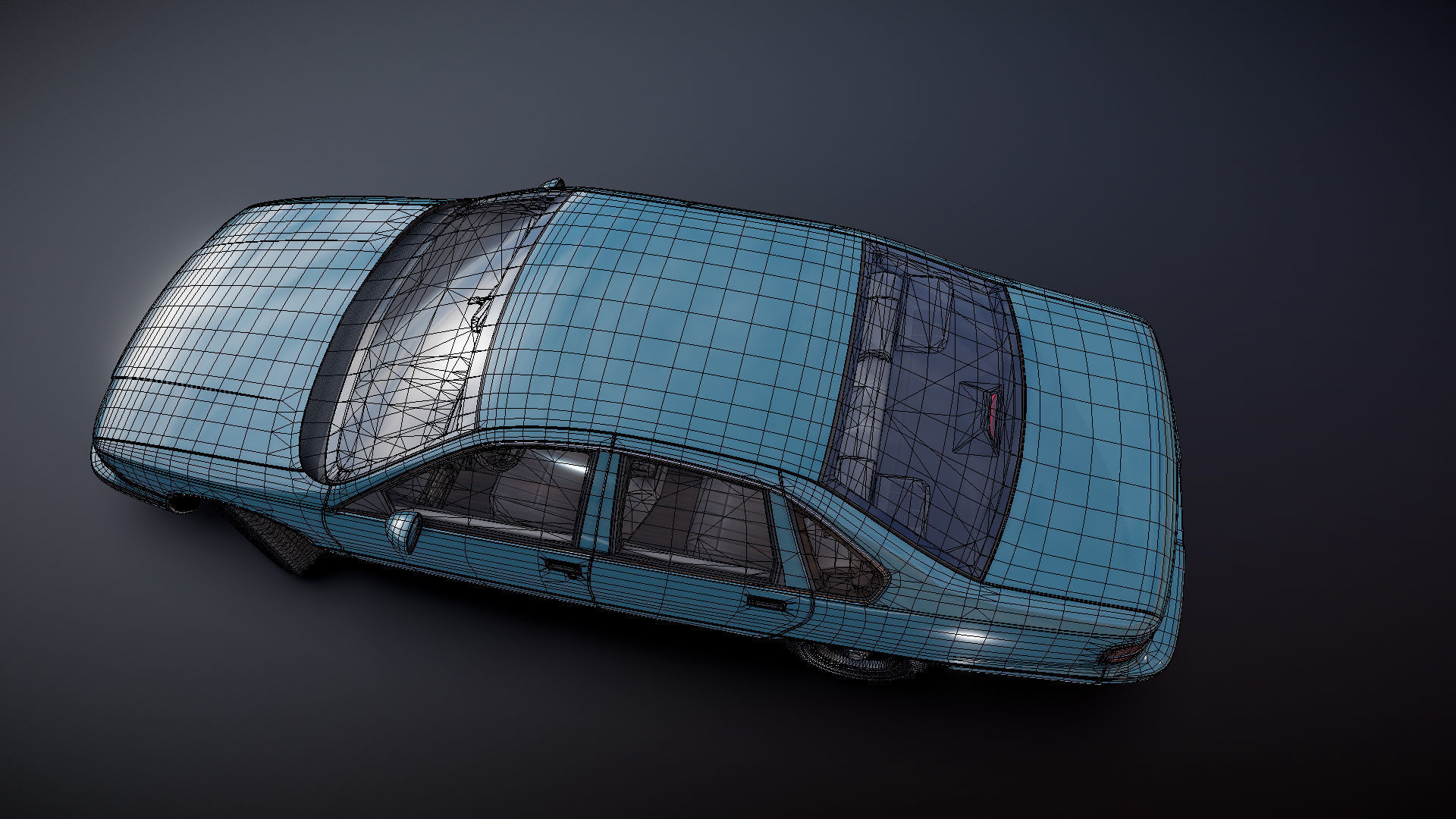 3D model 90s generic sedan VR / AR / low-poly | CGTrader