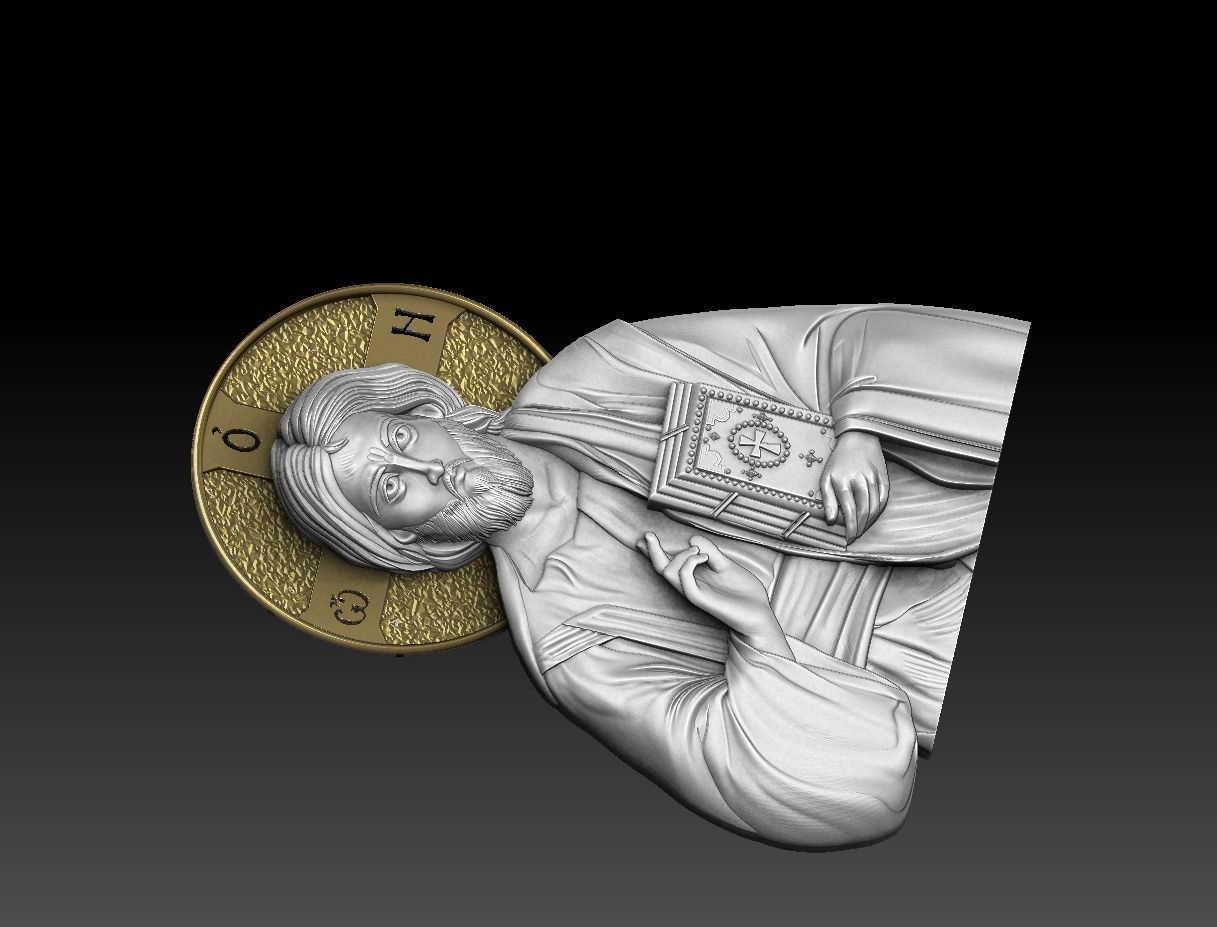 Jesus Christ Blessing cnc 3D model 3D printable | CGTrader