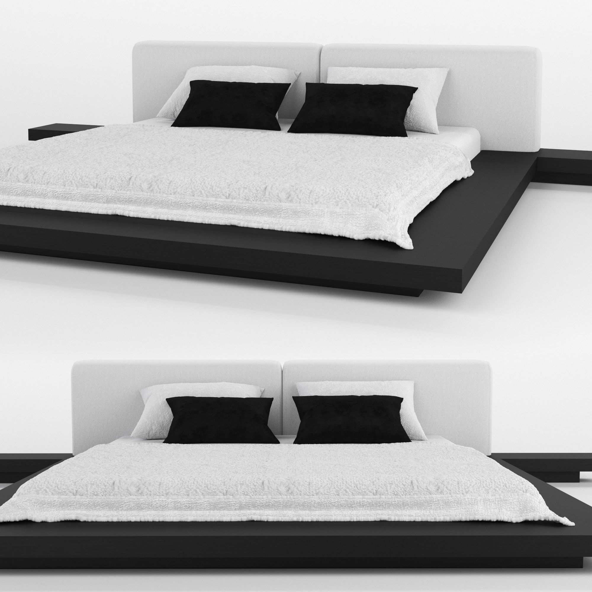 Modloft Worth King Bed 3D model | CGTrader