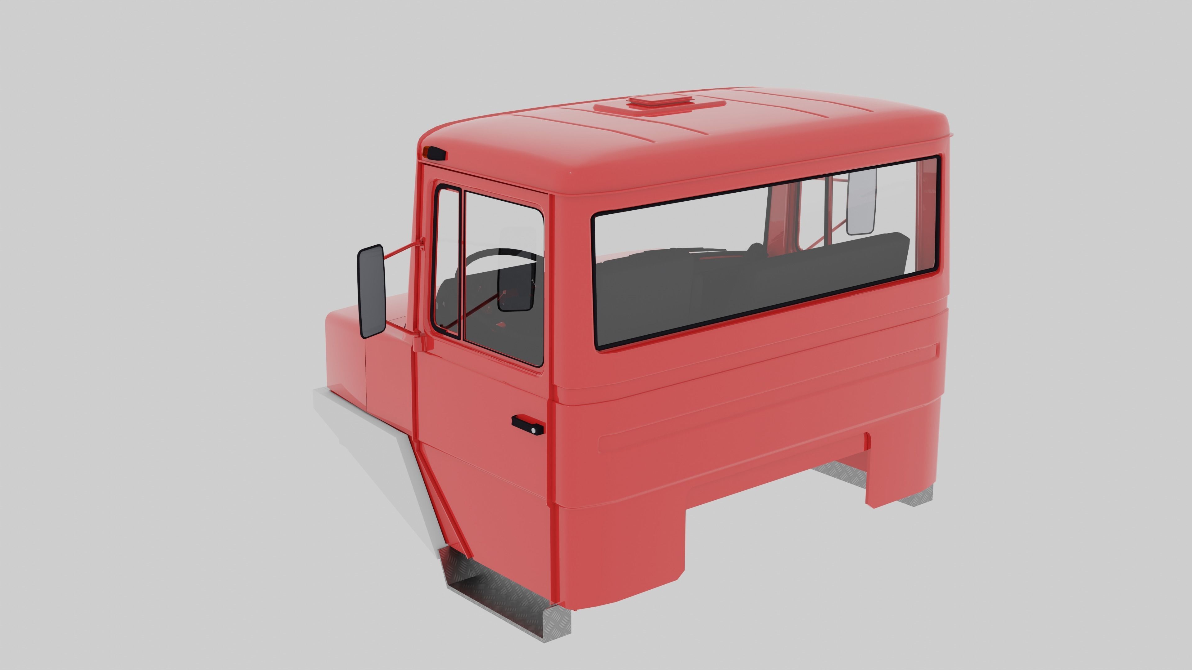 Iveco Magirus NB Cab Feuerwehr w Interior 3D model | CGTrader