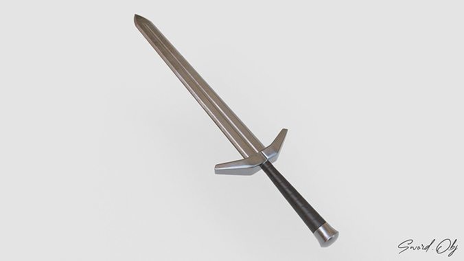 Sword 3D Model No Reference Unique free VR / AR / low-poly 3D model ...