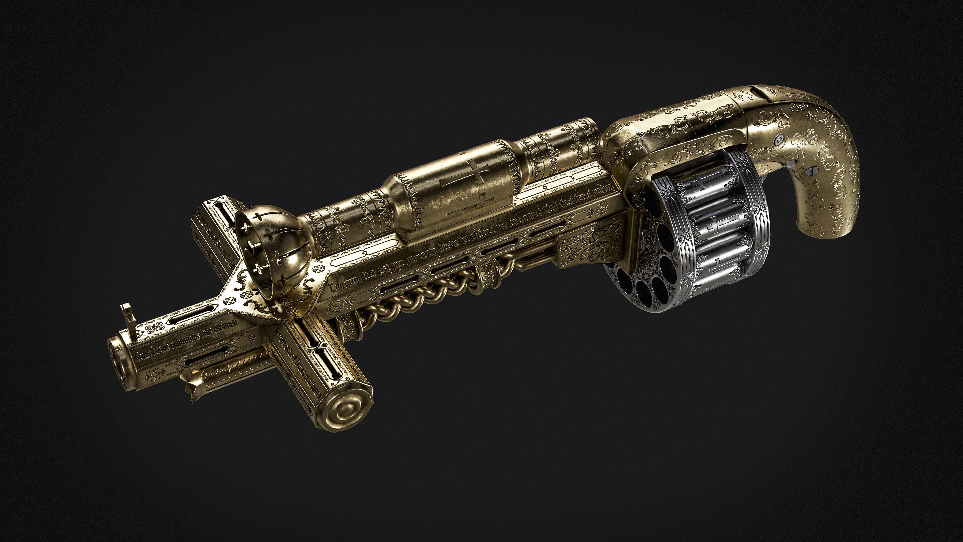 3D model Constantine - Holy Shotgun VR / AR / low-poly | CGTrader