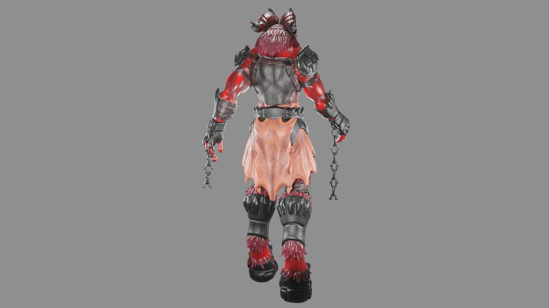 Baphomet character 3D model rigged | CGTrader