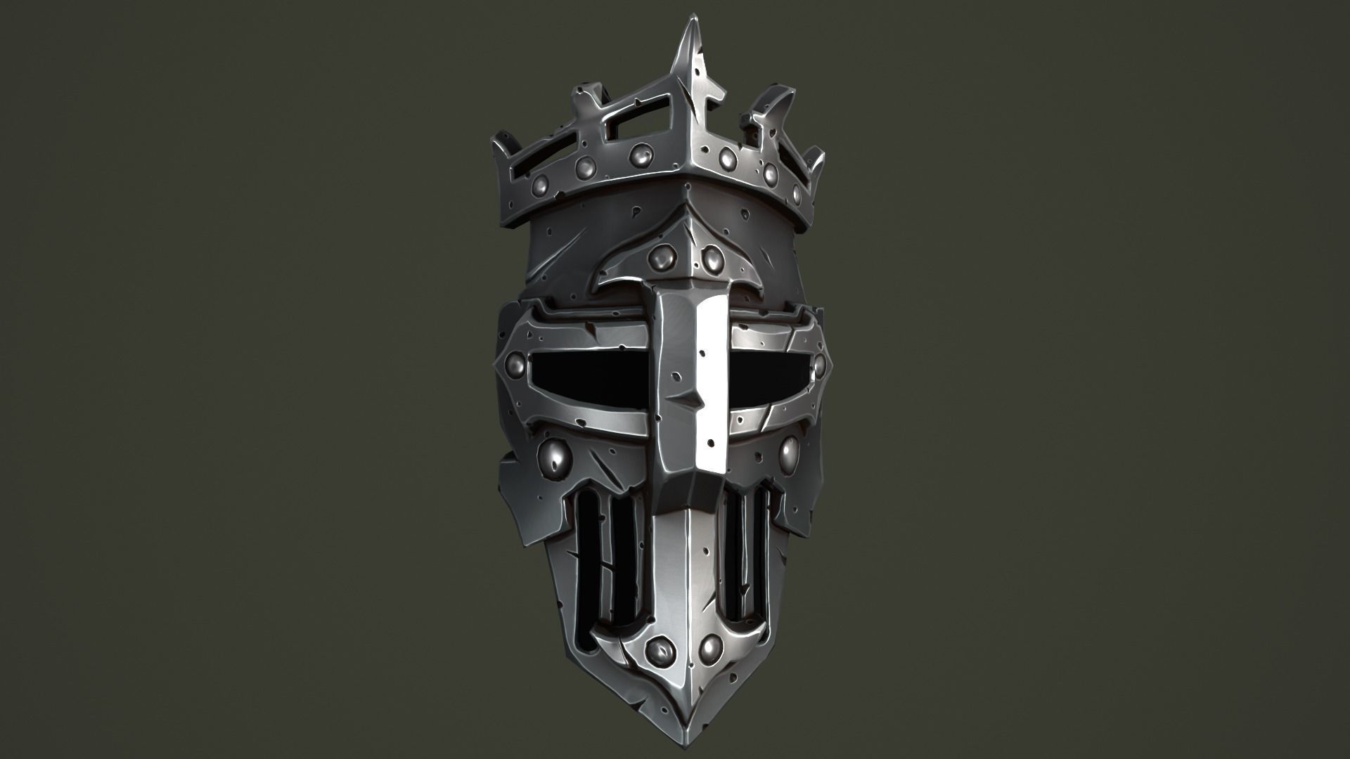 3D model Knight mask VR / AR / low-poly | CGTrader