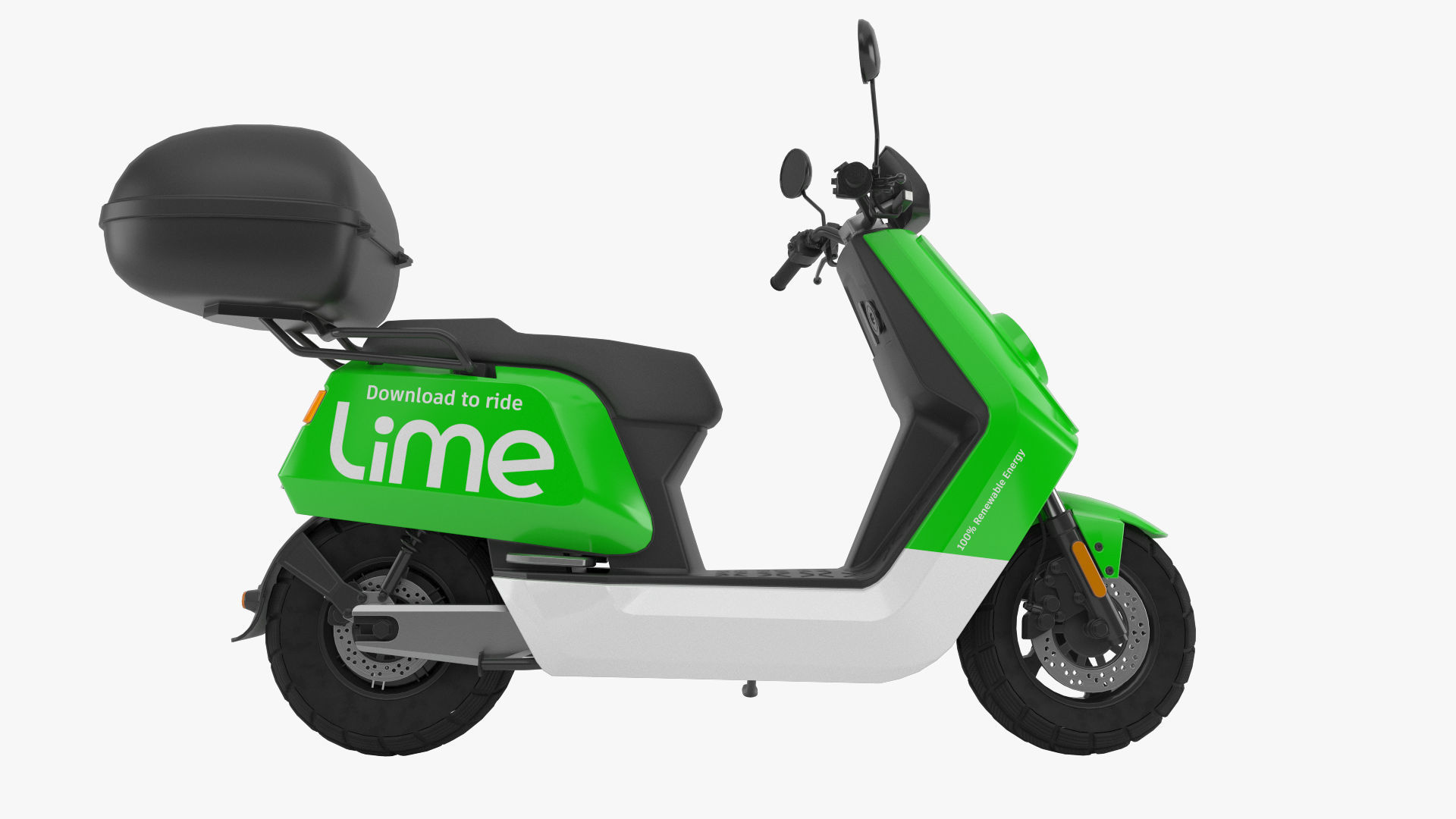 3D model Lime Moped VR / AR / low-poly | CGTrader