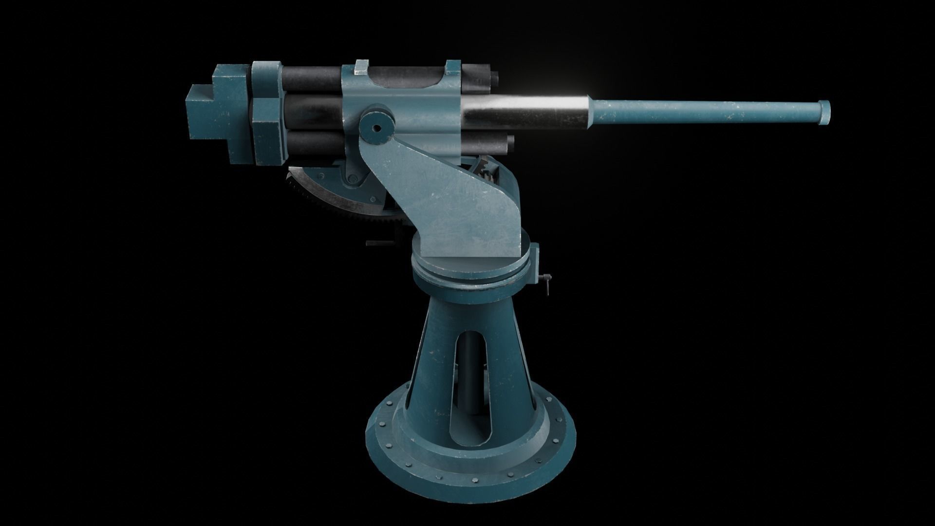 21-K gun 45 mm caliber 3D model | CGTrader